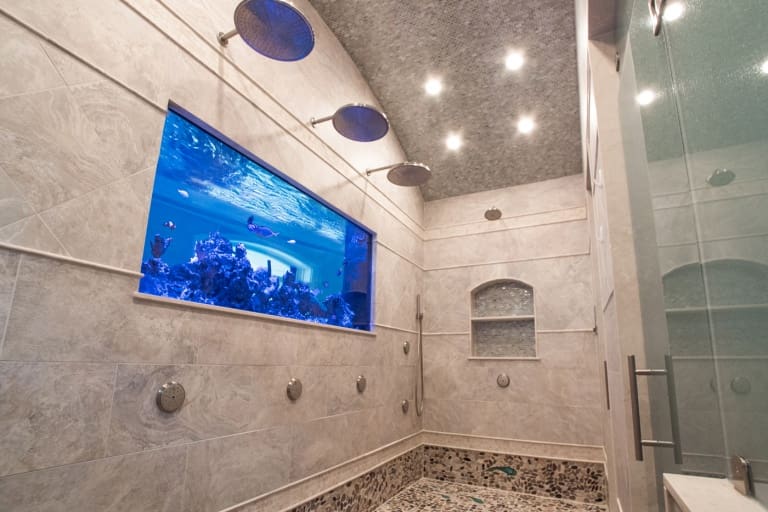 Magnificent Aquarium in Bathroom Masterpiece | Aqua Creations