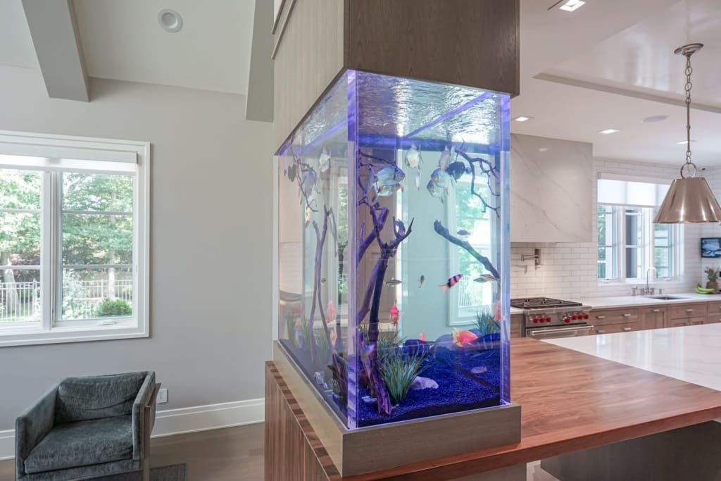 Kitchen Island with Fish Tank | Installation NJ, NY, PA